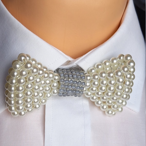 Beaded Bow Tie - Etsy