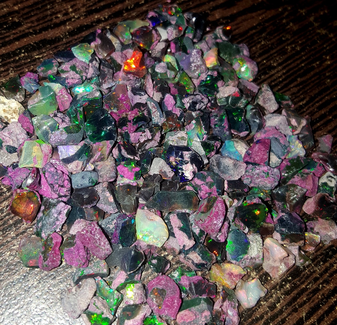 Opale Naturale Etiope Opale Grezzo Grezzo 70 Ct Lotto Nero | Etsy