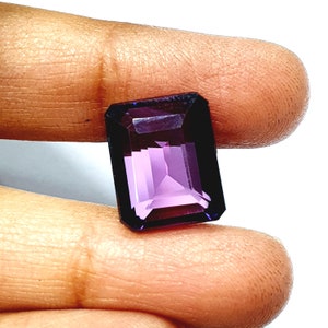 13 Carat Certified Taaffeite Bi Color Ceylon Faceted Cut Emerald Shape ...