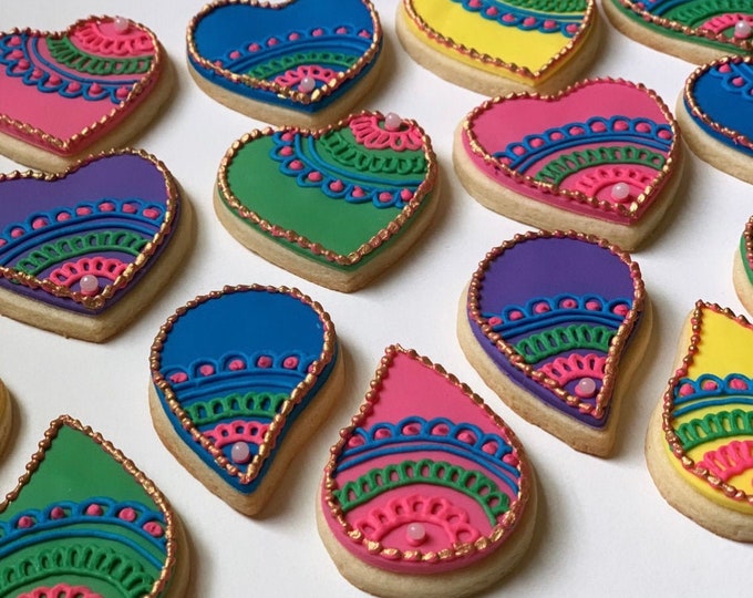 Henna/mehendi Sugar Cookies - Etsy