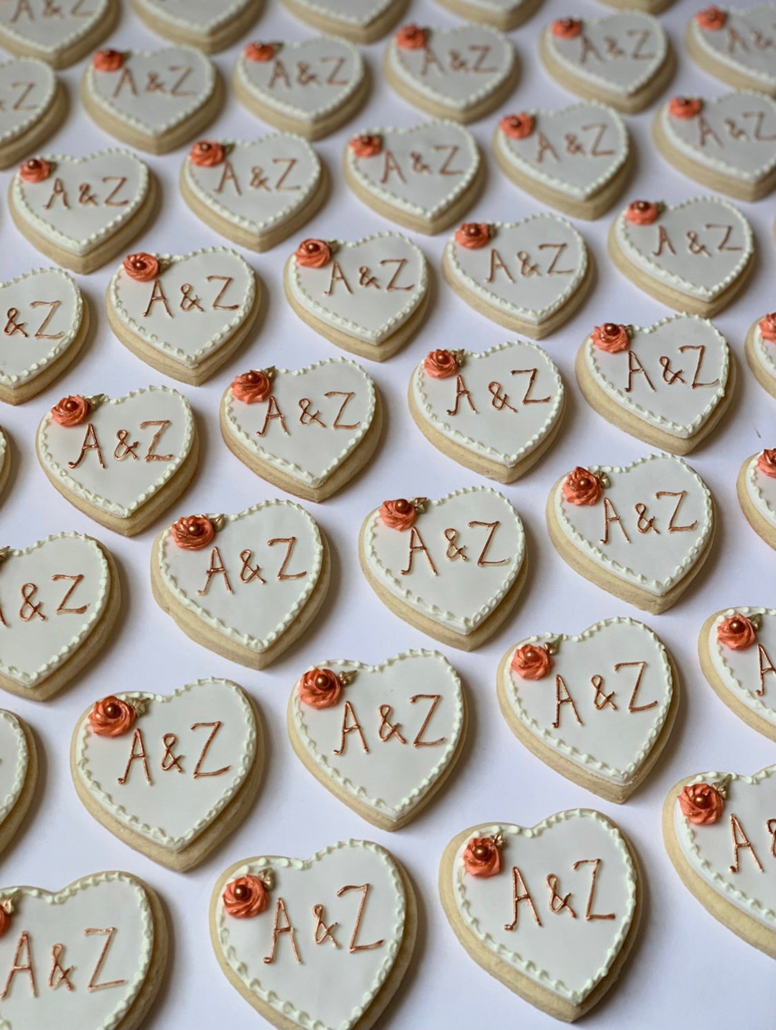 Arabic/english Couple Initial Sugar Cookies - Etsy