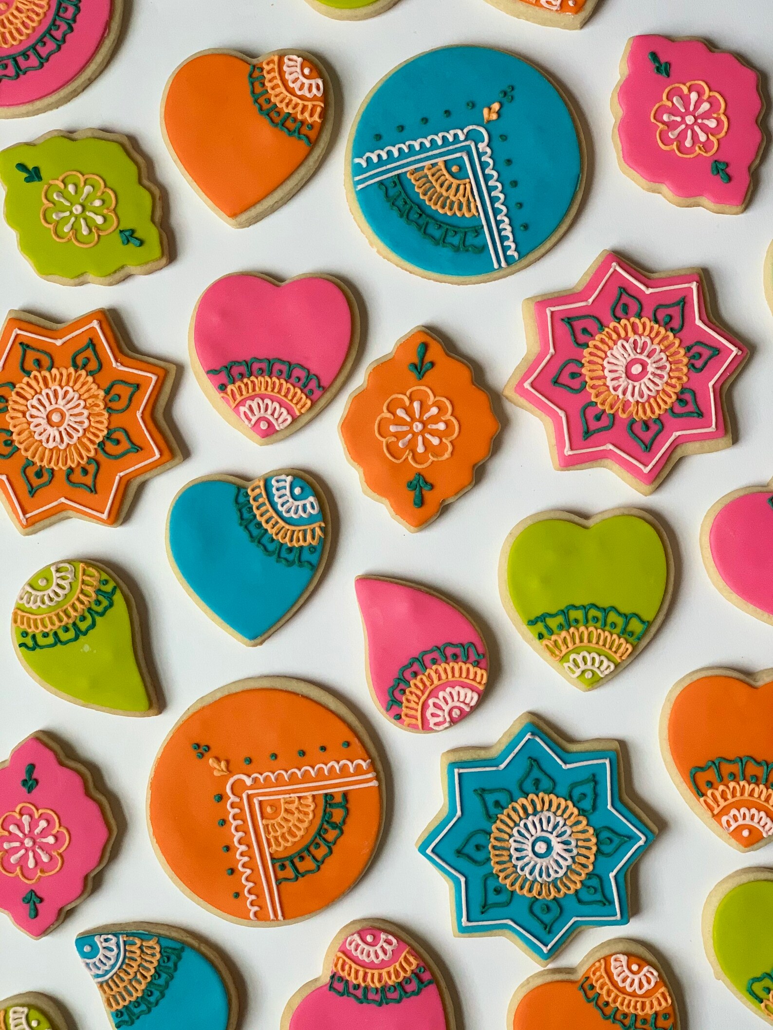 Henna/mehendi Sugar Cookies - Etsy