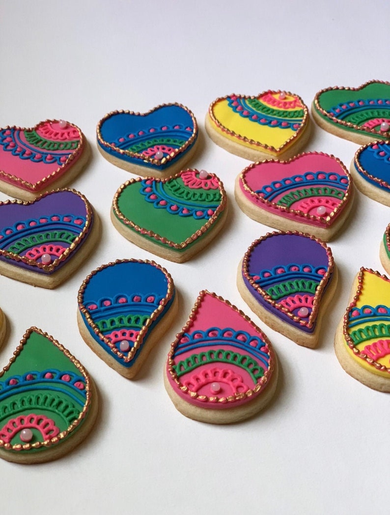 Henna/mehendi Sugar Cookies - Etsy