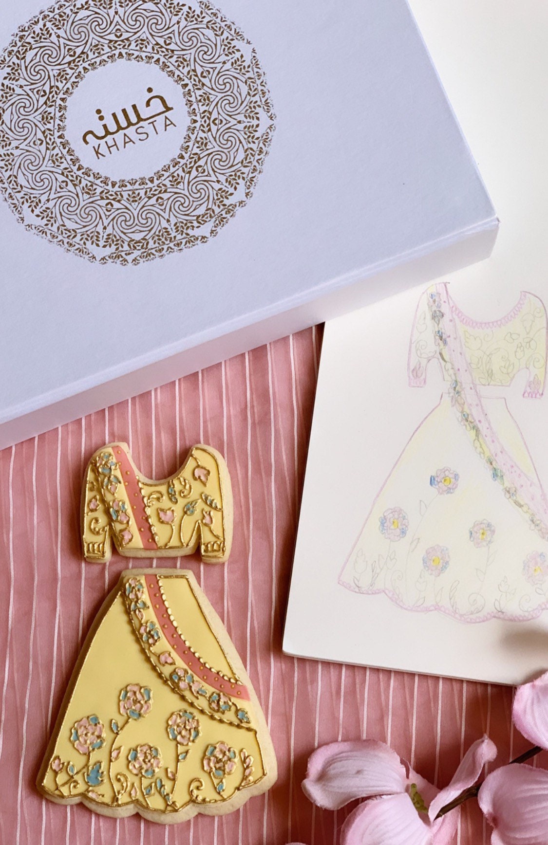 Lehenga/desi Outfit Sugar Cookie Gift Box-customizable - Etsy