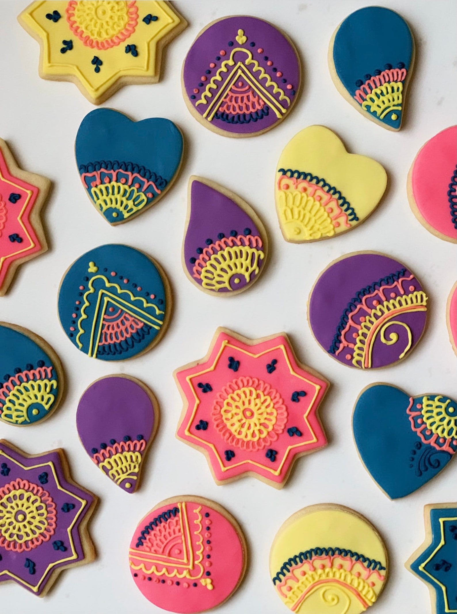 Henna/mehendi Sugar Cookies - Etsy