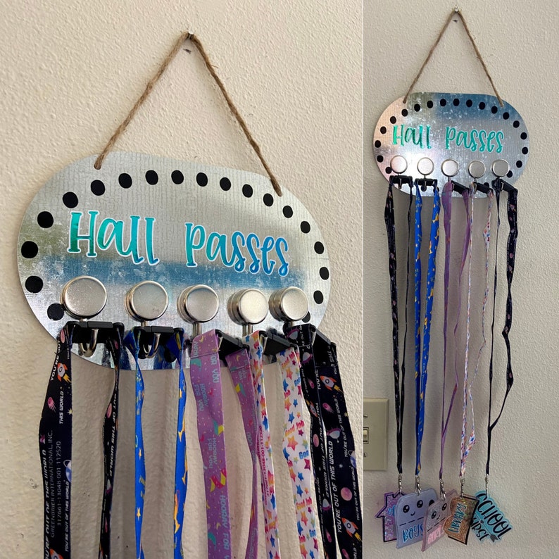 Teacher Hall Pass Set of 5 - Etsy