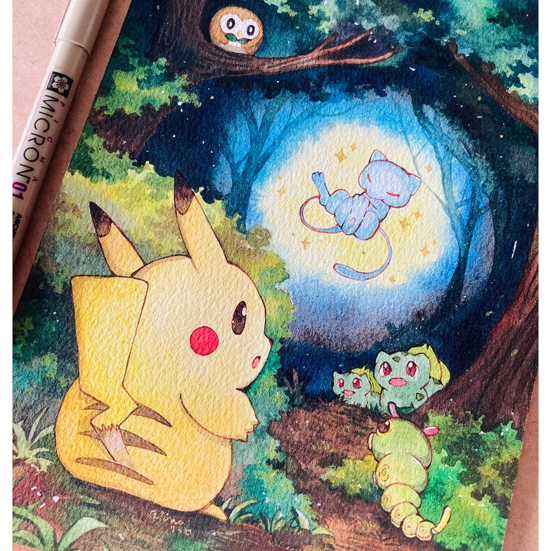 Pokemons Custom Painting - Etsy