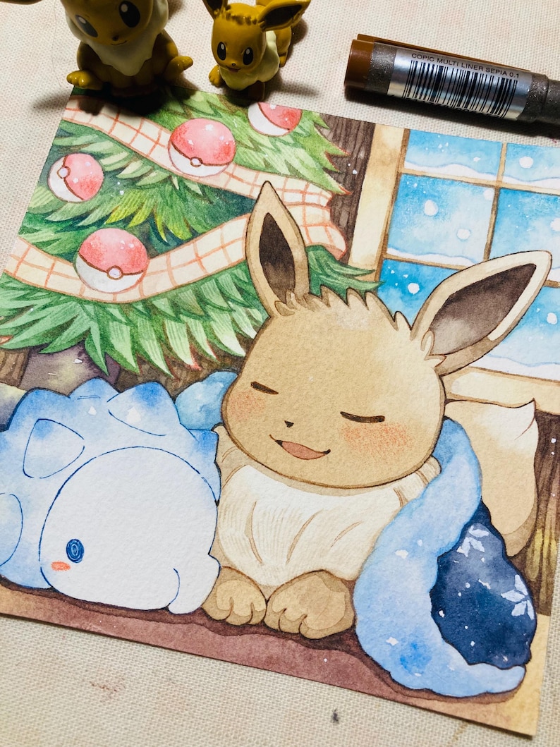 Pokemon Watercolor Custom Art Commission Portrait Furry Pet Animal ...
