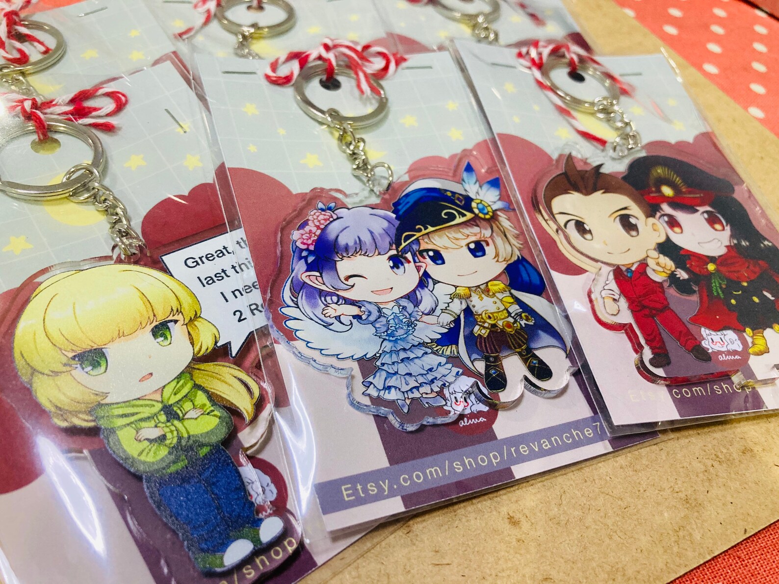 CUSTOM Keychain Standy Chibi Anime Character Commission Couple - Etsy