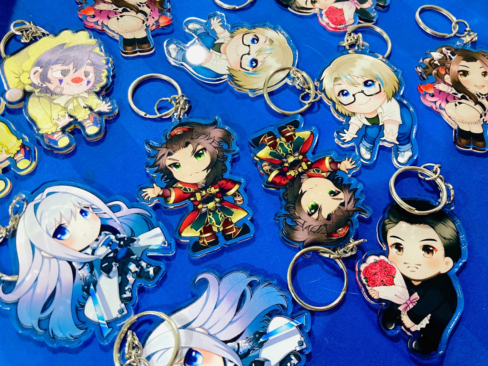 CUSTOM Keychain Standy Chibi Anime Character Commission Couple - Etsy
