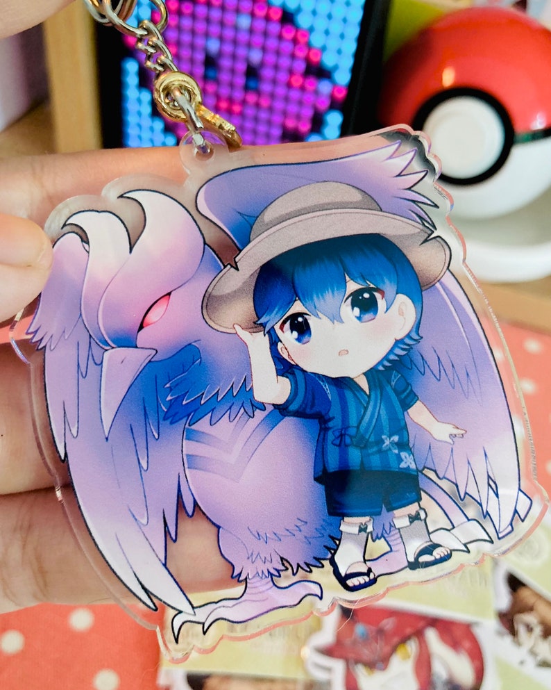 CUSTOM Keychain Standy Chibi Anime Character Commission Couple - Etsy