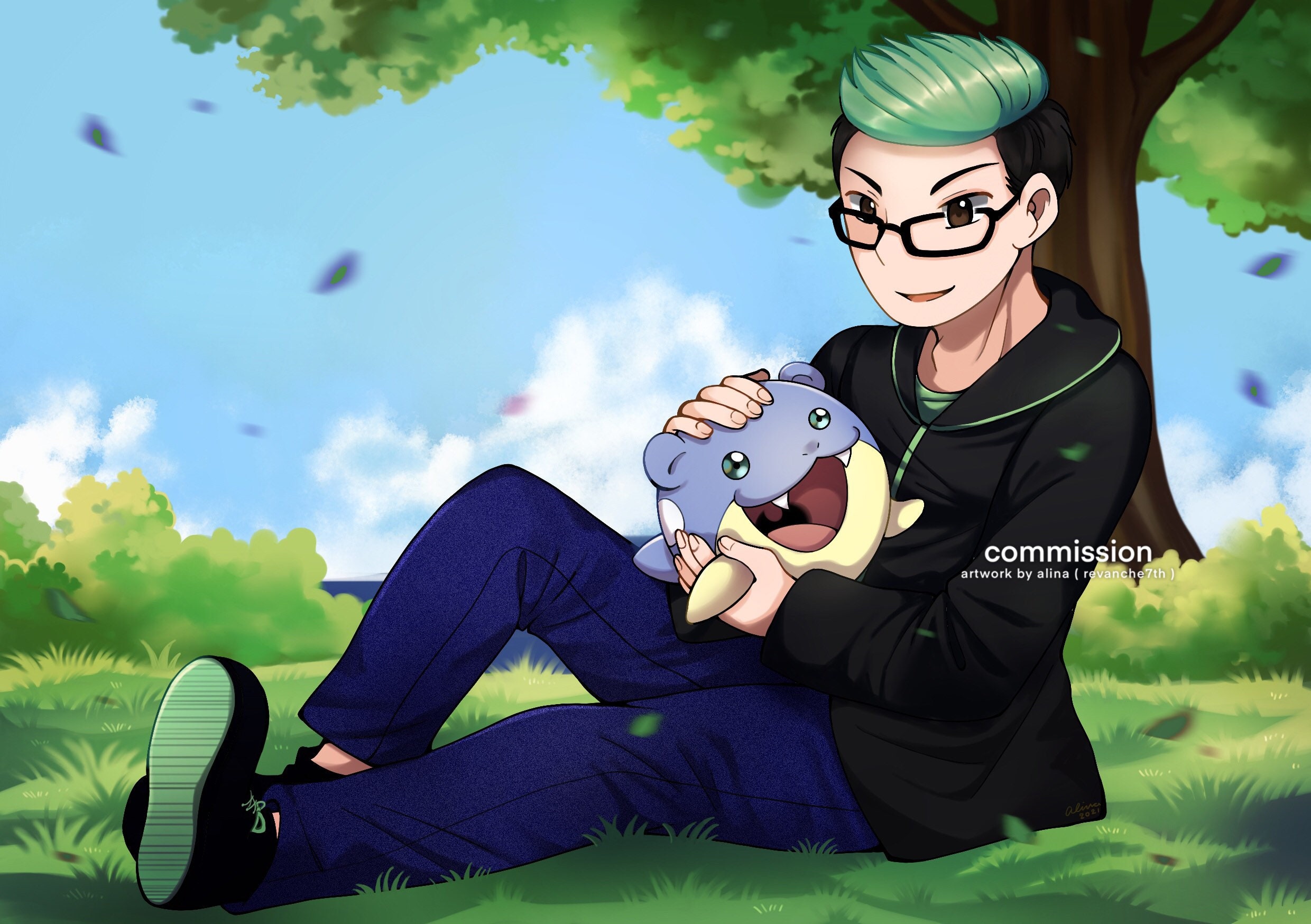 CUSTOM Pokemon Trainer Digital A5 Full Body Simple Background - Etsy