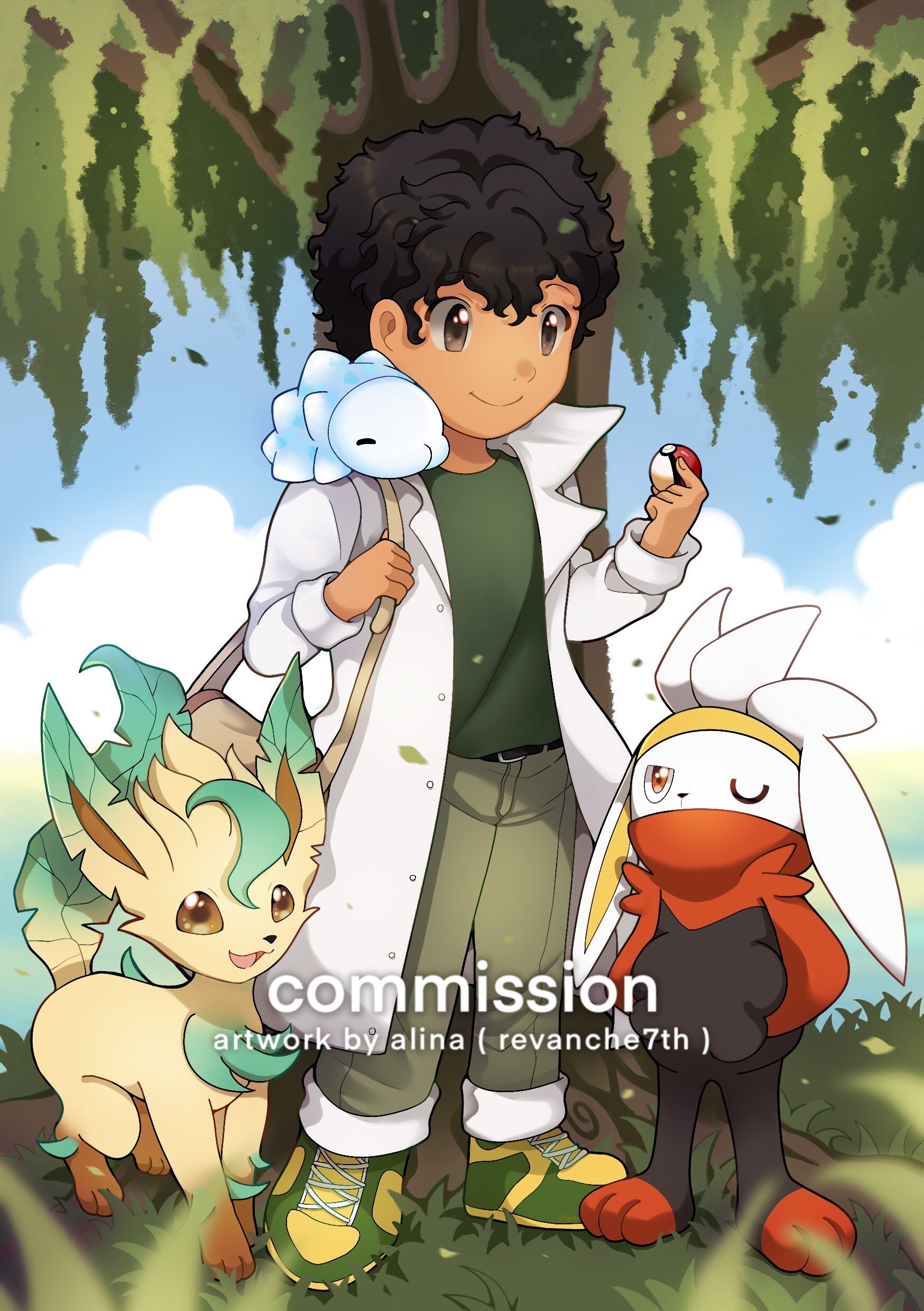 CUSTOM Pokemon Trainer Digital A5 Full Body Simple Background - Etsy