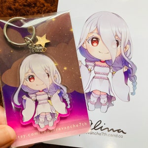 CUSTOM Keychain Standy Chibi Anime Character Commission Couple Fanart ...