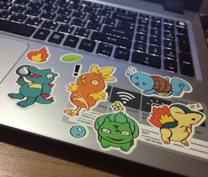 Pokemon 1st Gen Sticker A5 Lapras snorlax gengar chansey - Etsy