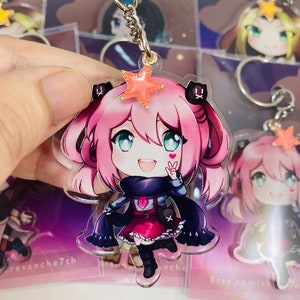 CUSTOM Keychain Standy Chibi Anime Character Commission Couple Fanart ...