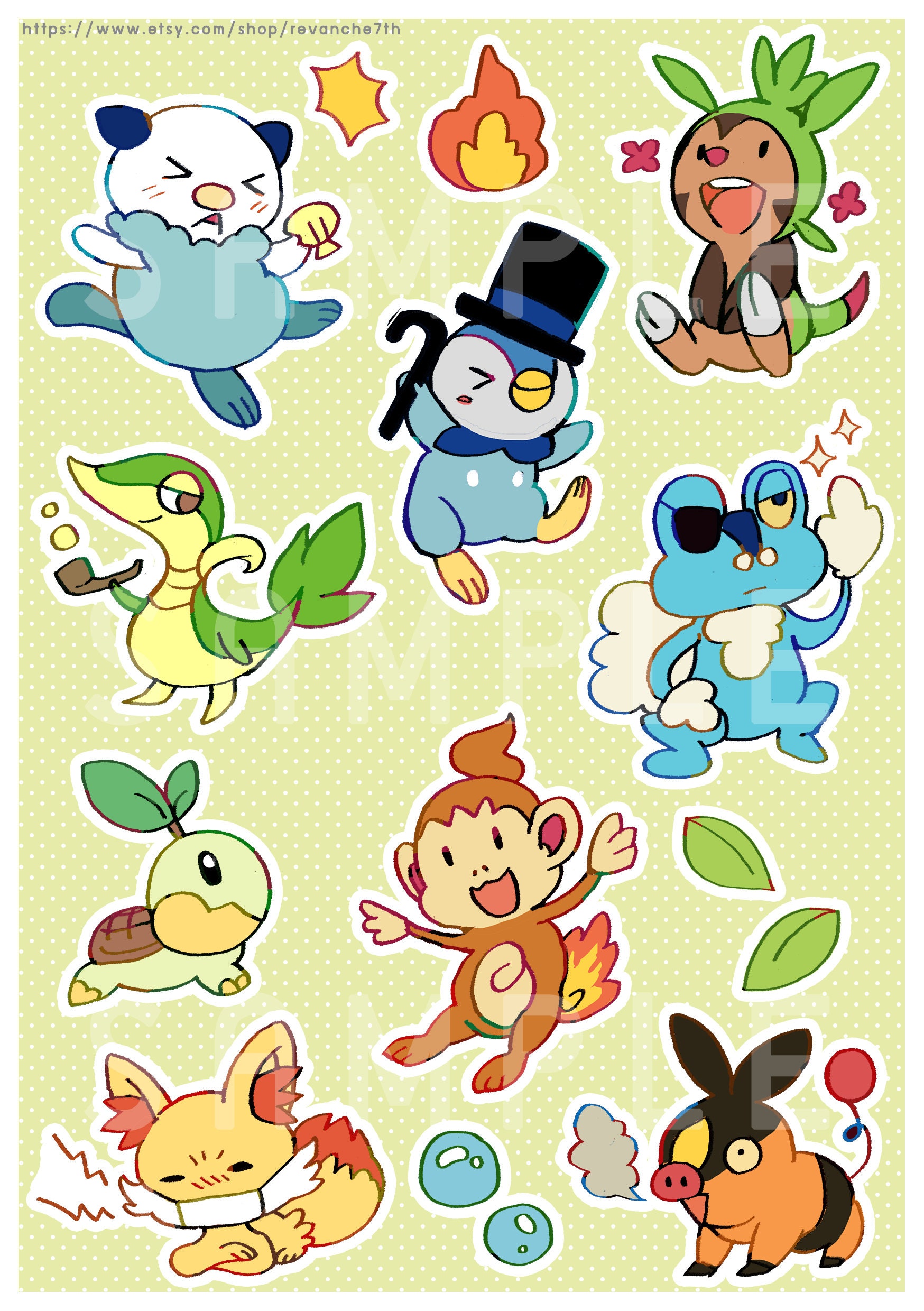 Pokemon Yellow Starters