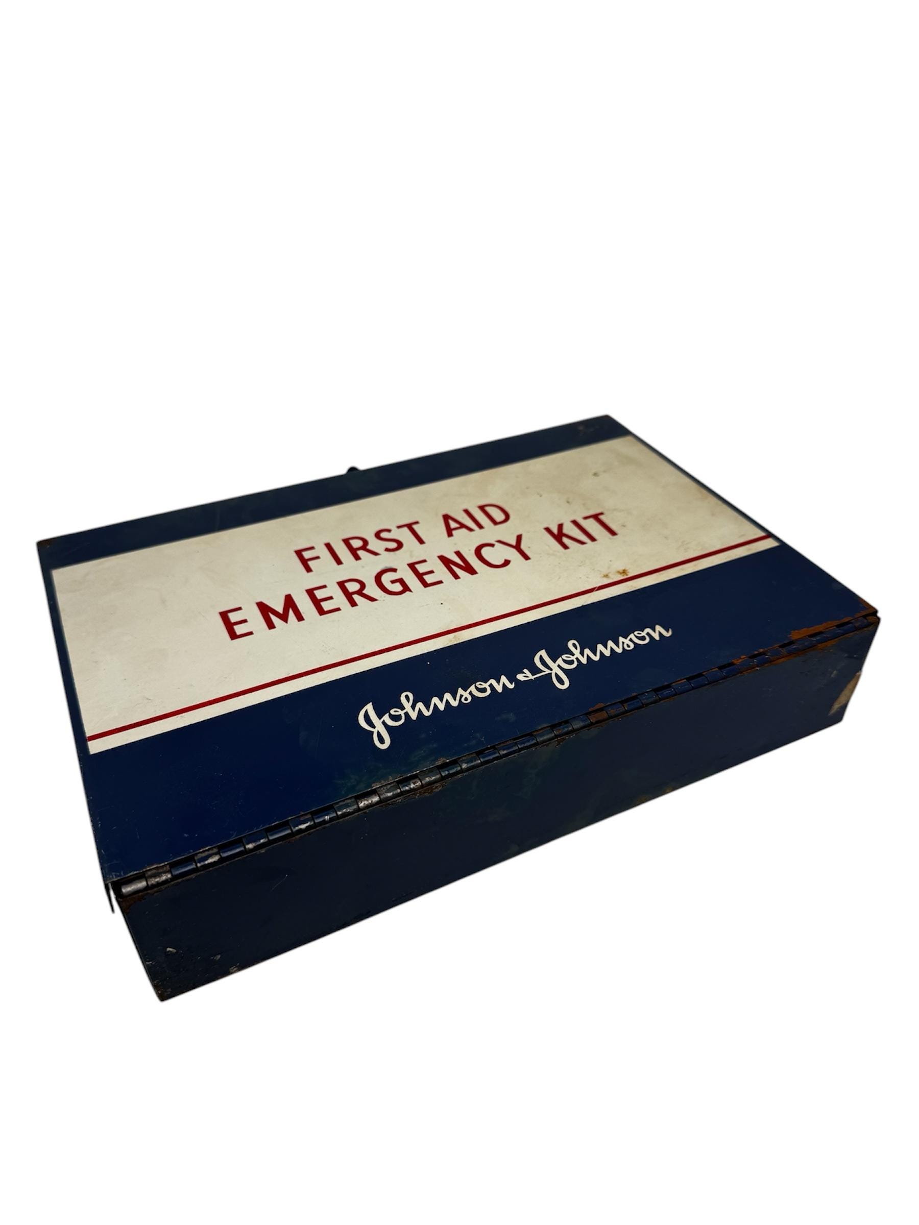 1940's Johnson & Johnson First Aid Emergency Kit / Emergency First Aid ...
