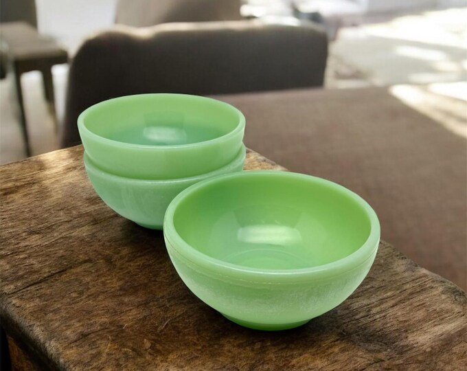 1950's Fire King Jadeite Coupe Soup Bowl (restaurant Ware) / Jadeite ...
