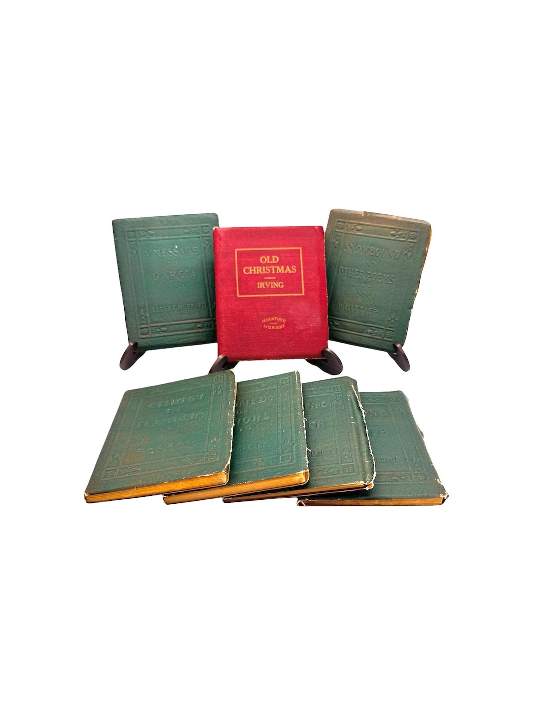 Antique Faux Leather Little Library Book - Redcroft Edition - Etsy
