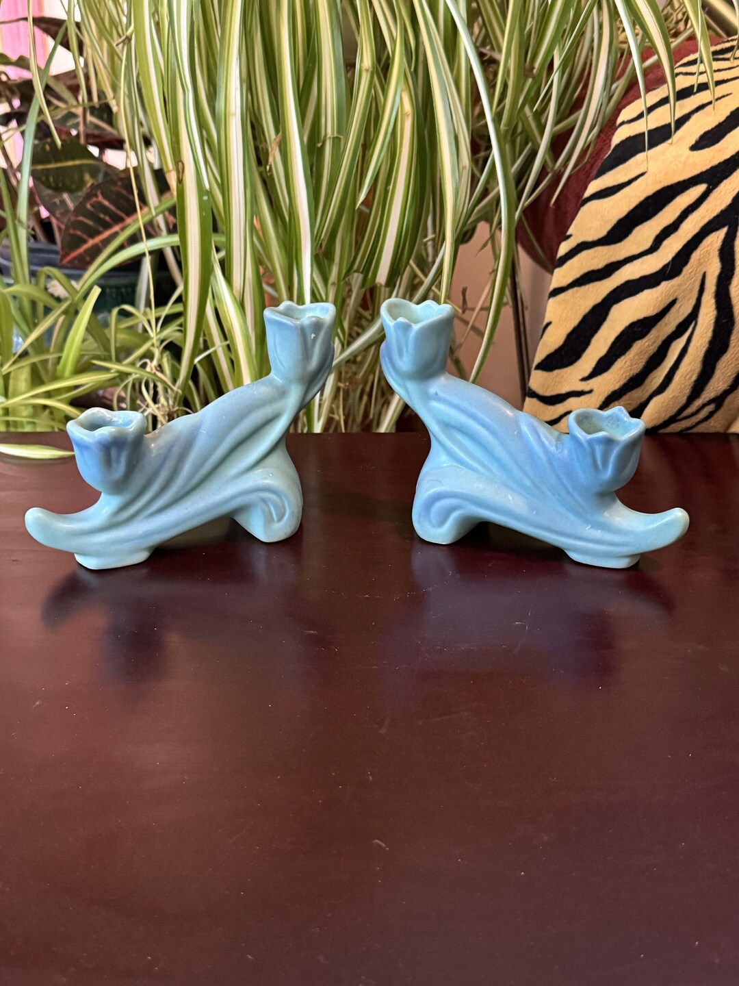 Ming Blue Van Briggle Candle Holder / Van Briggle Pottery / Colorado ...