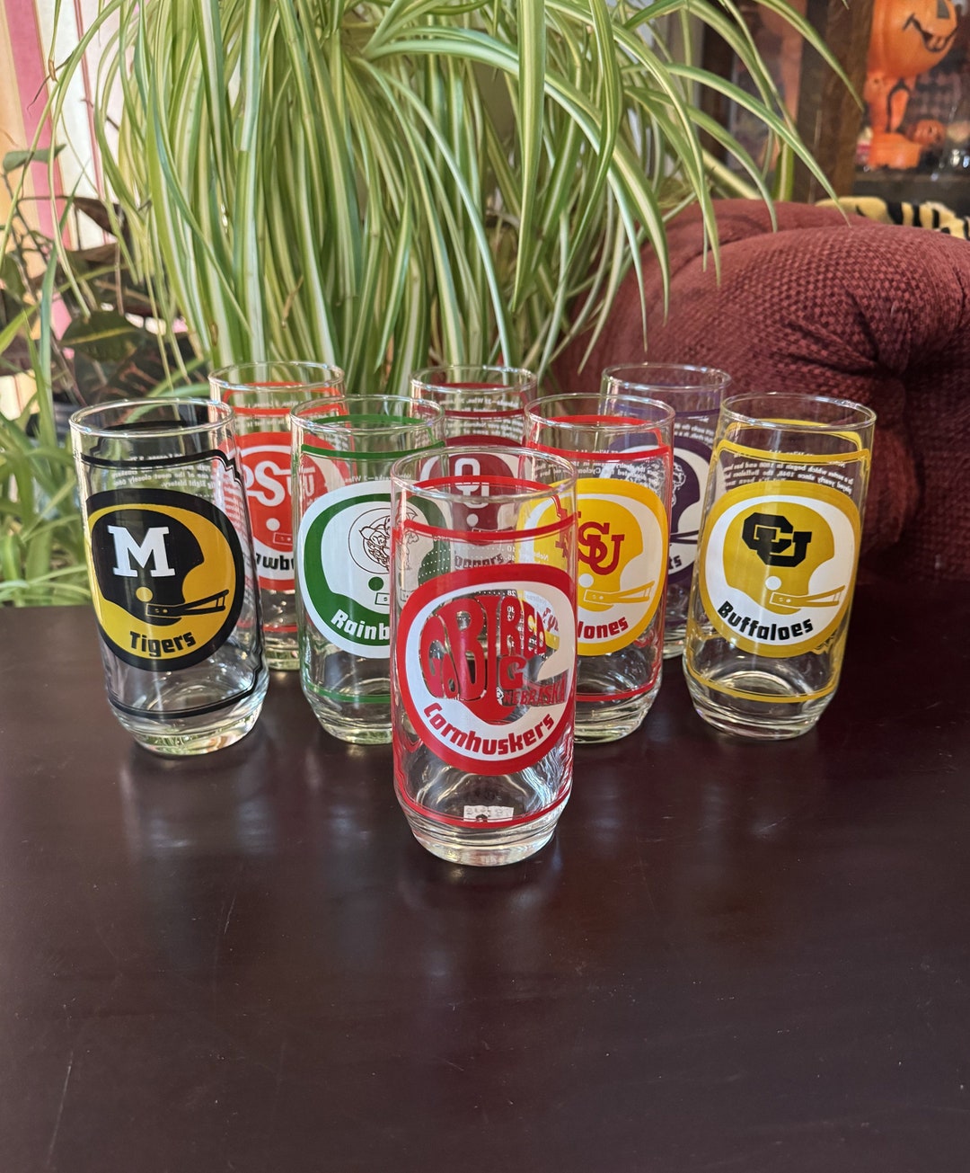 Husker Football Glasses / 1976 Nebraska Cornhuskers Commemorative ...