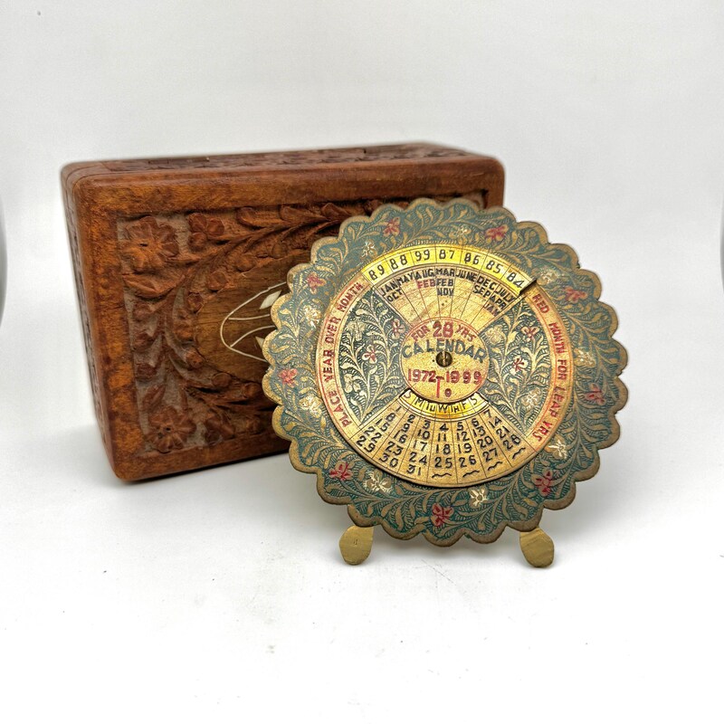 Brass Perpetual Calendar - Etsy