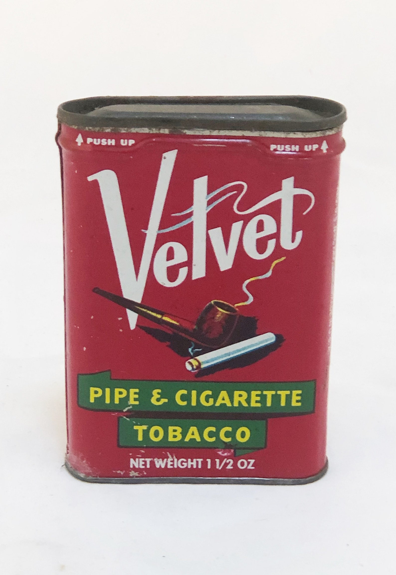 Velvet Tobacco Tin / Pipe & Cigarette Tobacco Tin / Tobacco | Etsy