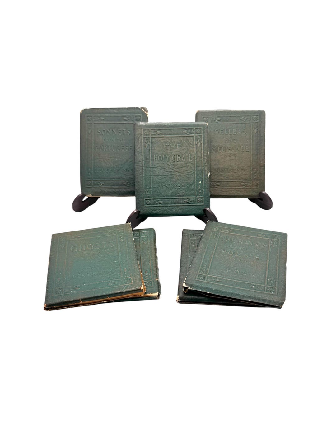 Antique Little Leather Library Book: Redcroft Edition, 1920s Miniature ...
