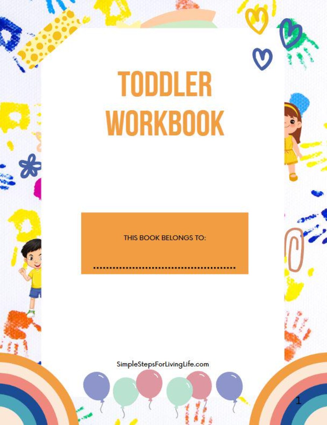 Toddler Workbook - Fun With 90+ Pages! Digital Download to Use Over and ...
