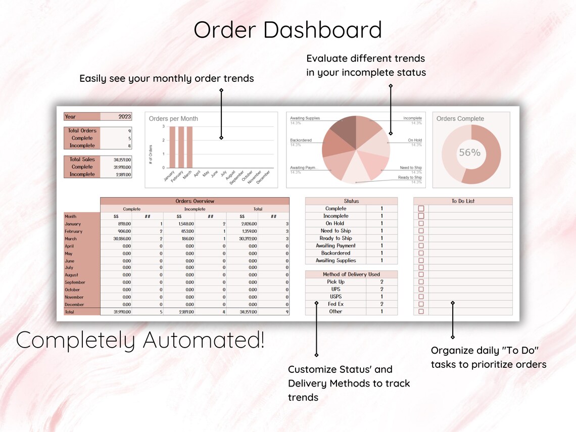 Order Tracker Spreadsheet Order Tracker Google Sheets Small Business ...
