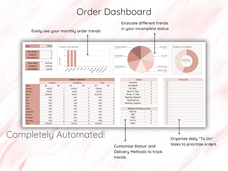 Order Tracker Spreadsheet Order Tracker Google Sheets Small Business ...