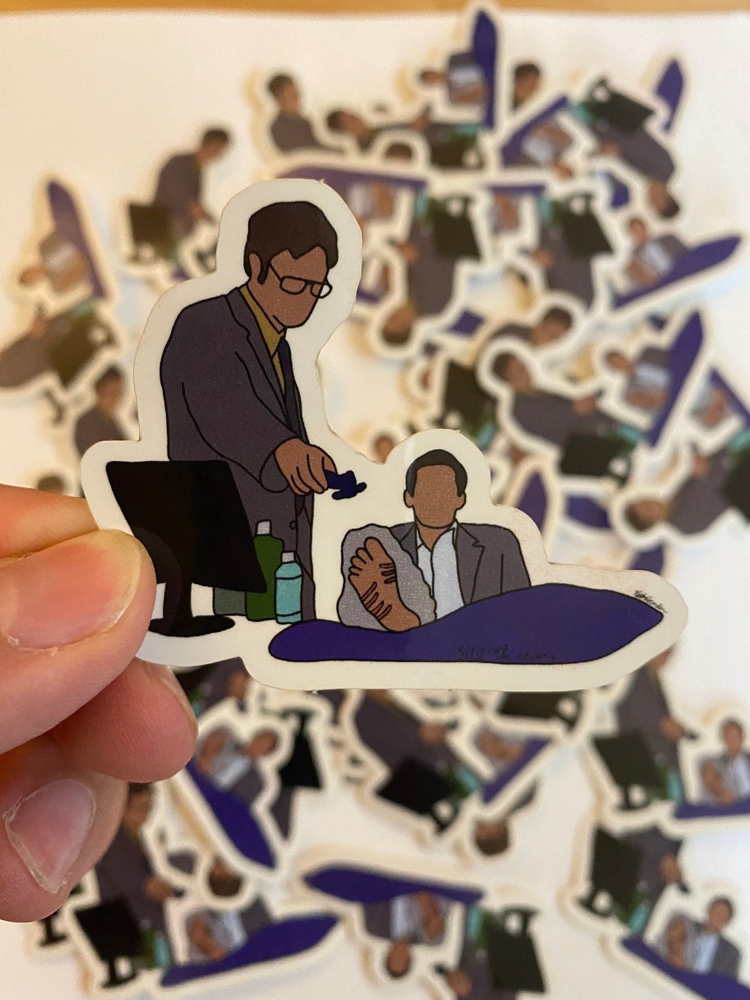 The Injury Sticker | the Office Sticker | Michael Scott | Dwight ...