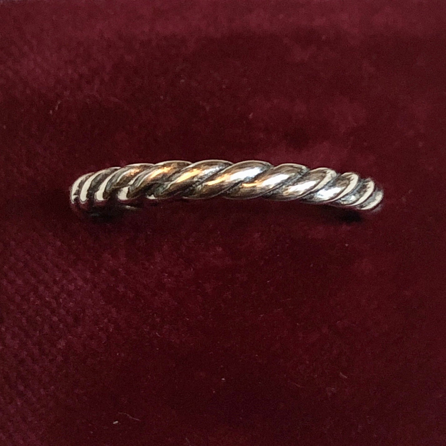 David Yurman Ring 925 Cable Ring Band 3mm Silver Vintage | Etsy