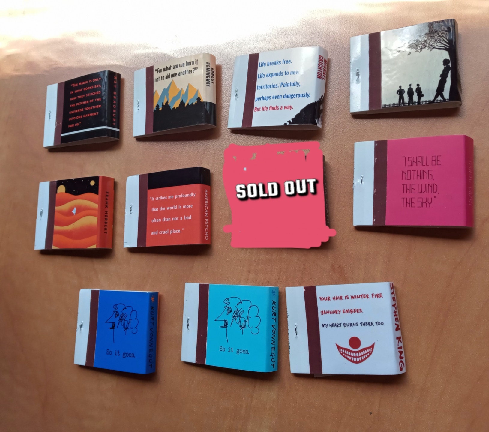 Classic Literature Novel Matchbook A Clockwork Orange American Psycho ...