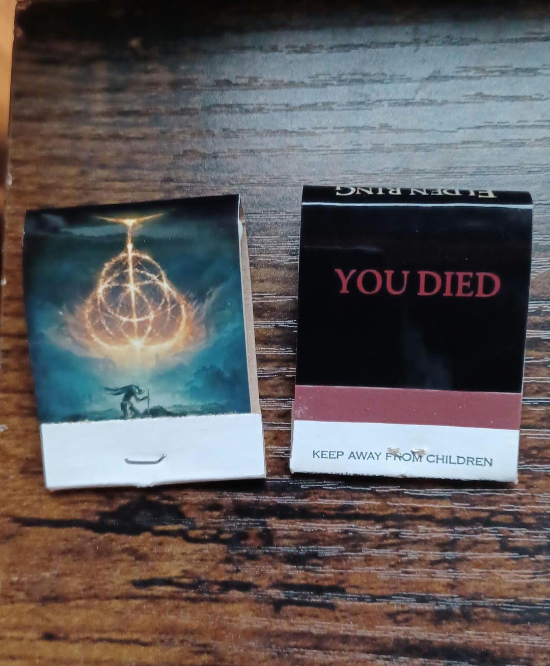 Elden Ring Matchbook You Died Enemy Felled Dark Souls Video Game DIY ...