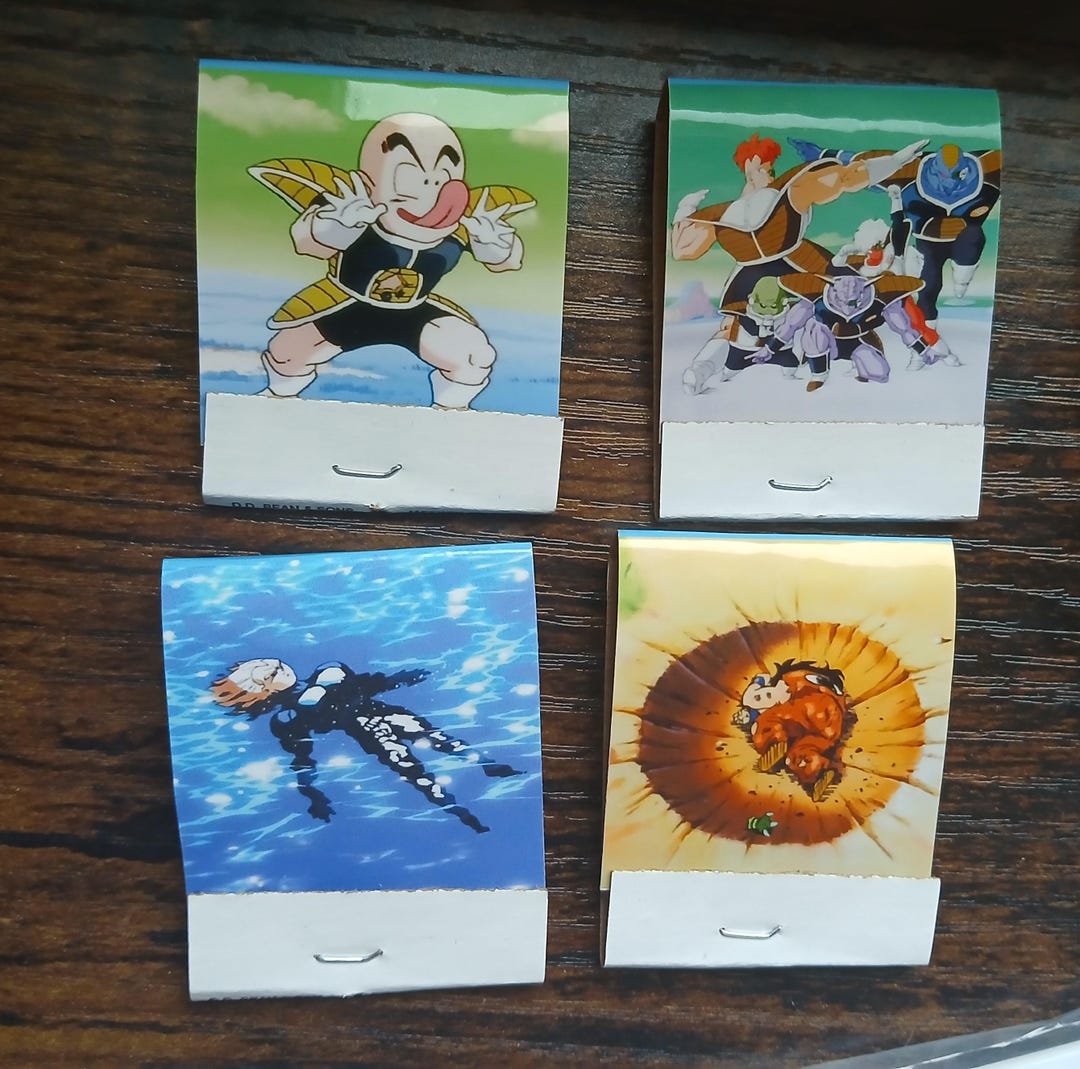 Dragon Ball Z Matchbooks (yamcha Death Pose, Krillin, Ginyu Force ...