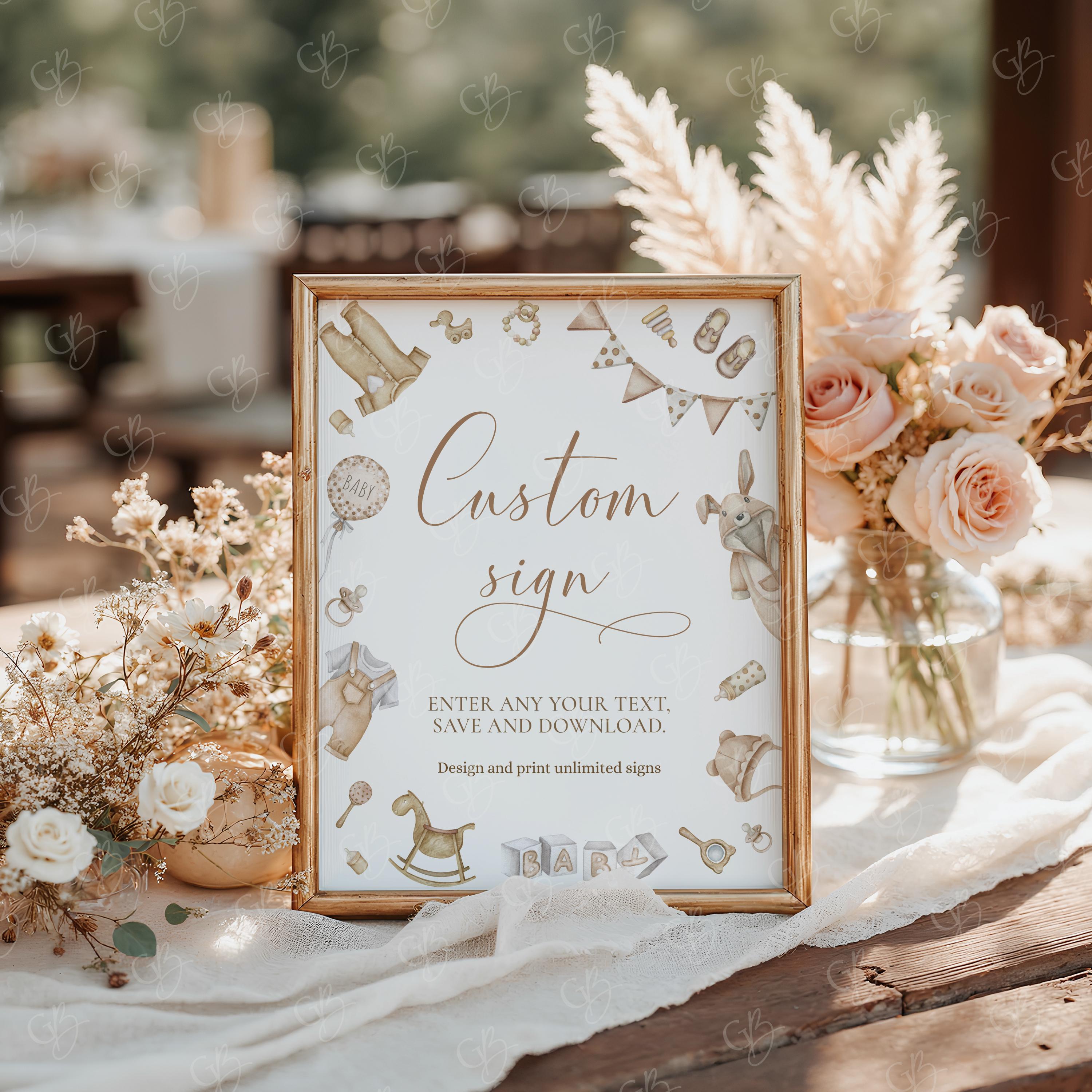 Boho 8x10 Frame Table Sign Mockup, Wedding Table Sign Mockup, Tabletop ...