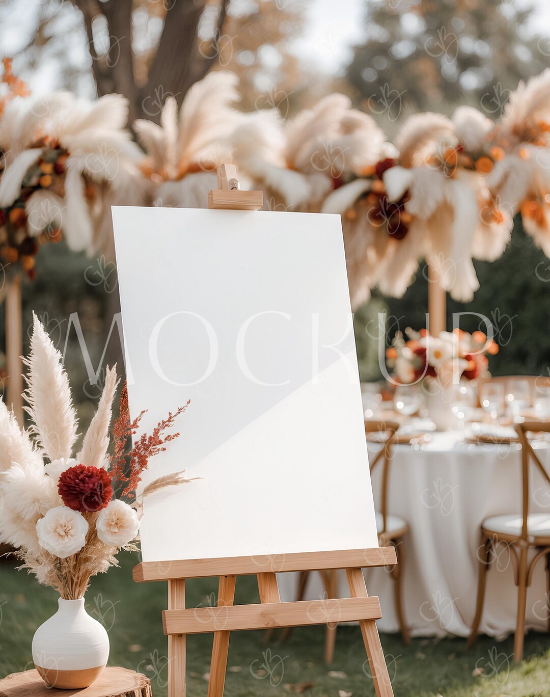 Fall Autumn Seating Chart Poster Mockup, Autumn Wedding Sign Mockup ...