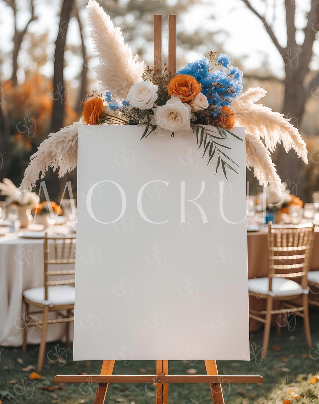 Fall Autumn Seating Chart Poster Mockup, Autumn Wedding Sign Mockup ...