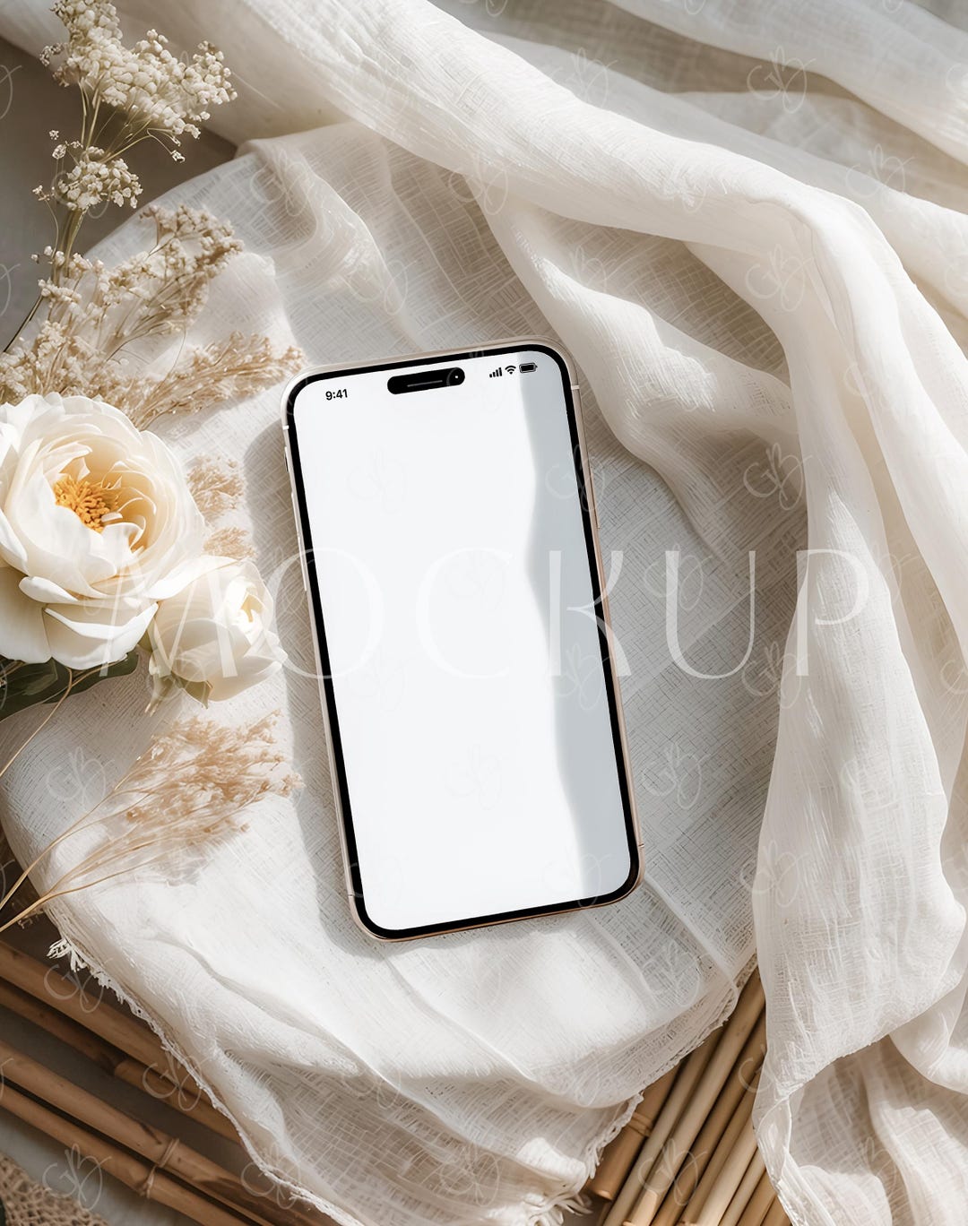 Device Summer Invitation Mockup, Ocean Cellphone Mockup, Smartphone ...