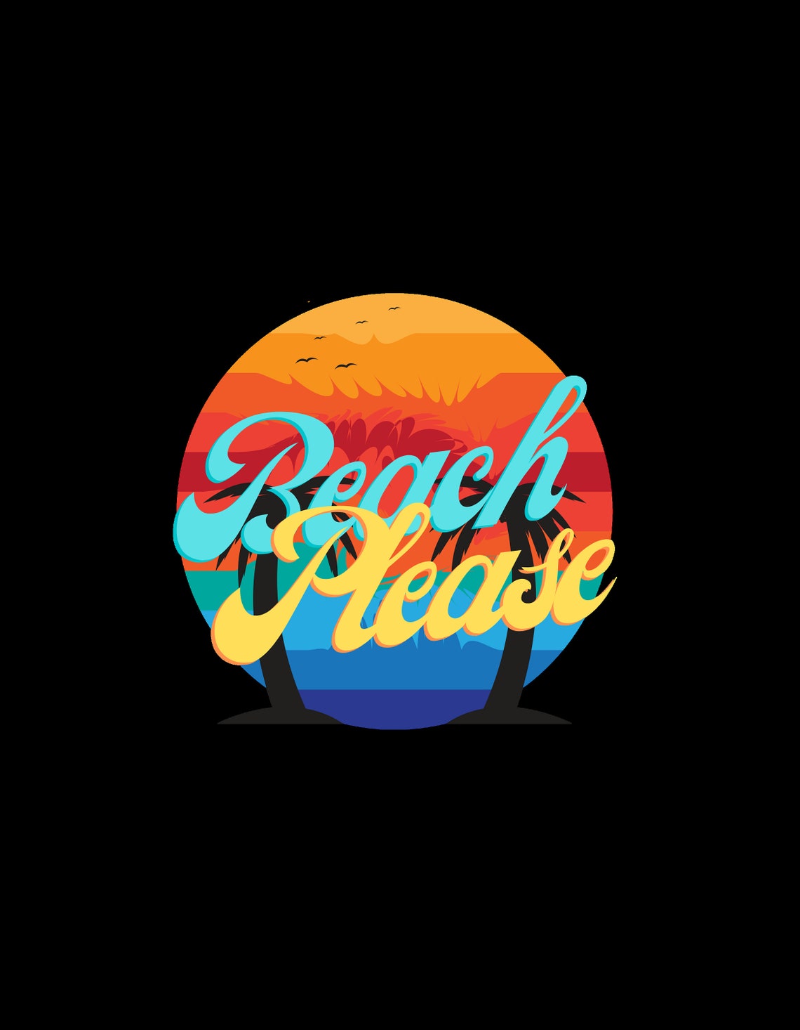 SVG PNG Beach Please Decal Cricut Cut File Digital Download Only - Etsy