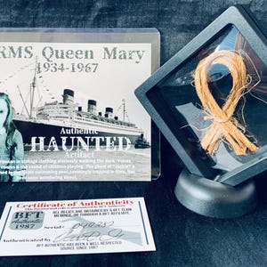 Queen Mary Haunted Ship Authentic Relic Paranormal Artifact - Etsy