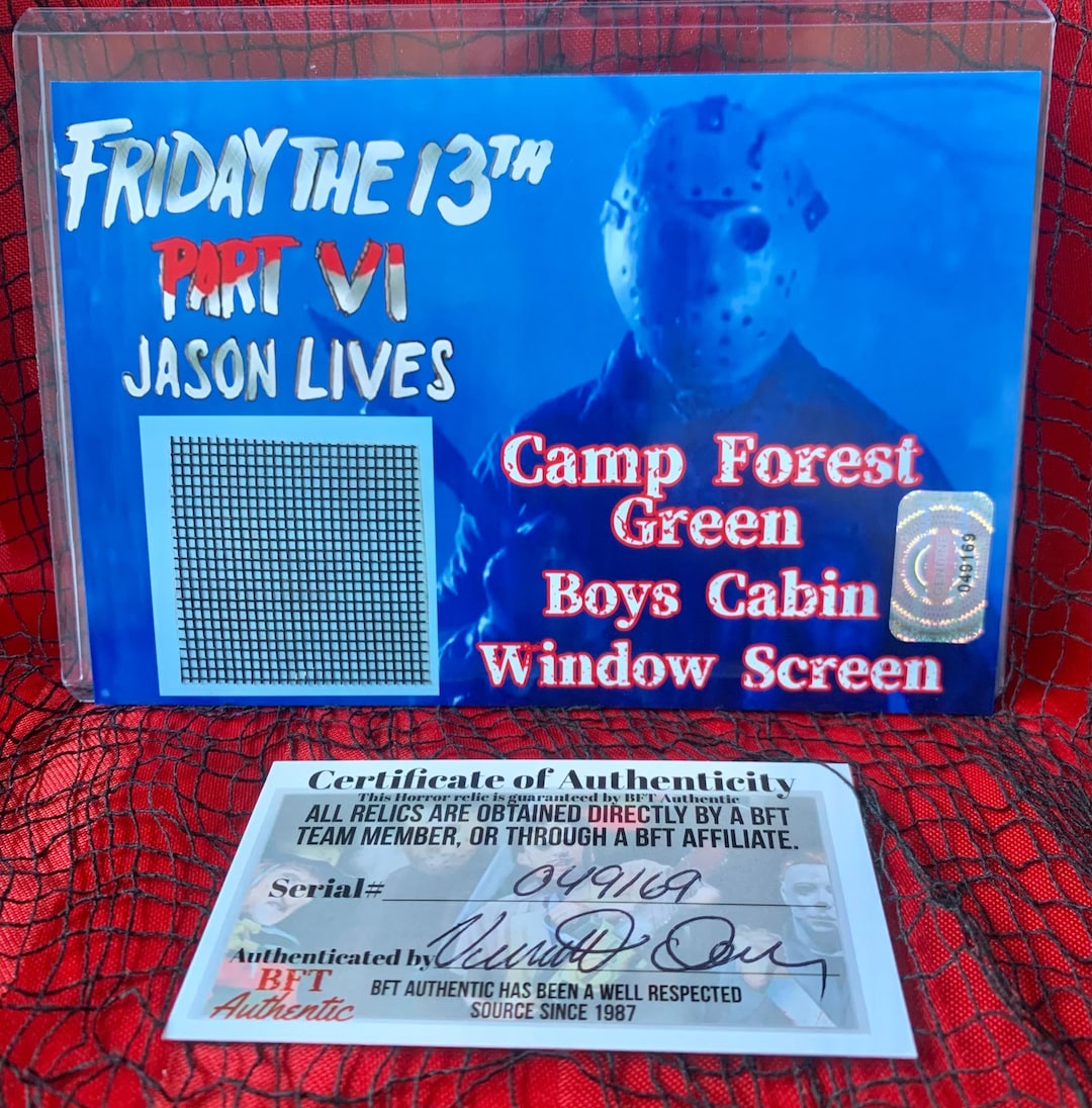 Friday the 13th VI Jason Lives Filming Location Relic Boys Cabin Window ...