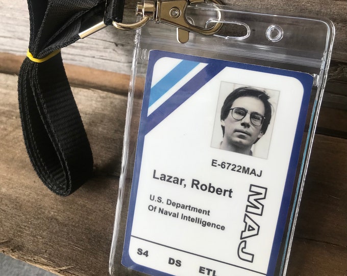 Bob Lazar Area 51 ID Badge Groom Lake S4 UFO - Etsy
