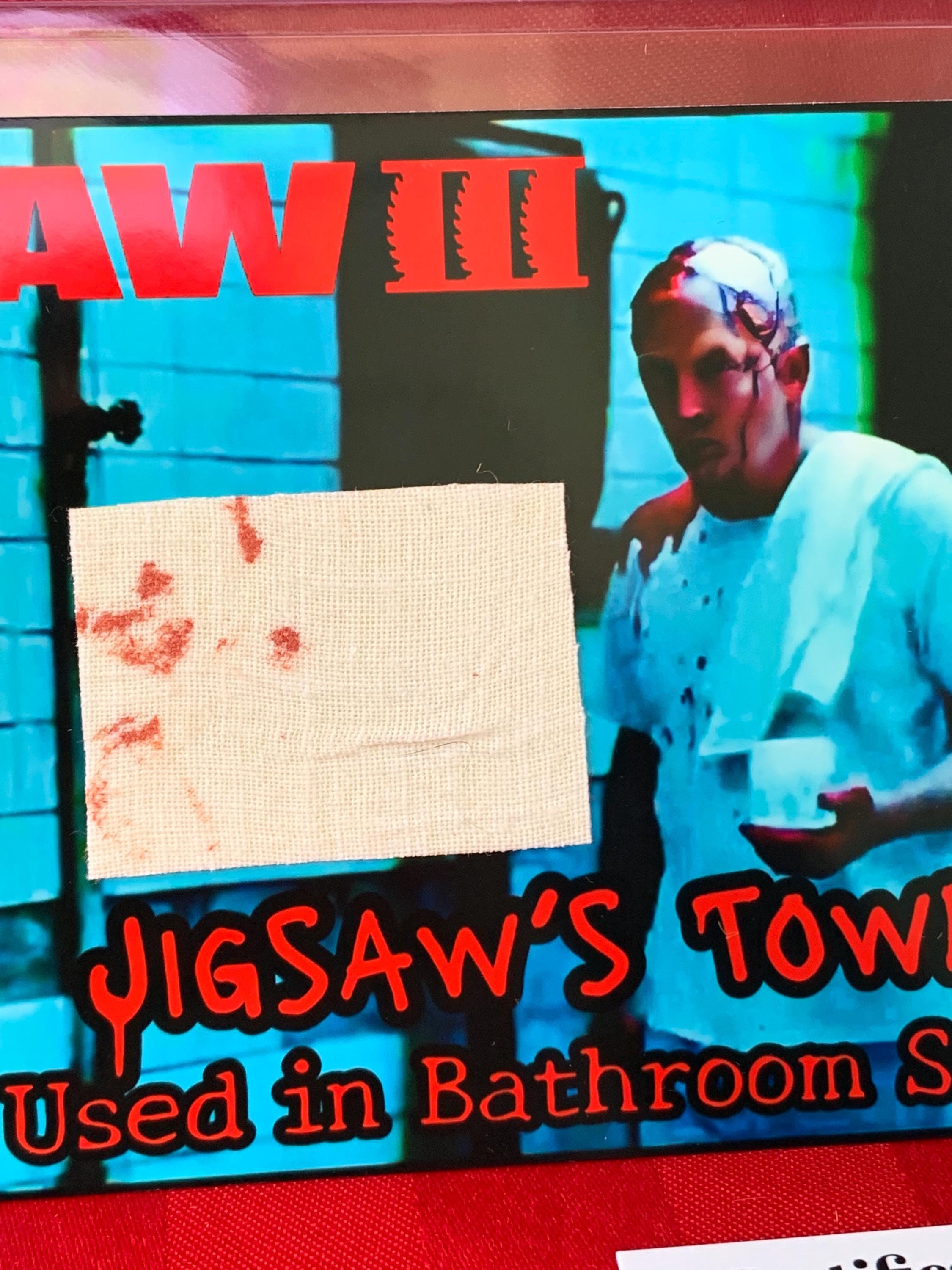 Saw 3 Screen Used Jigsaw Towel From the Bathroom Scene Prop Tobin Bell ...