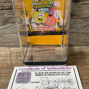 Spongebob Squarepants Authentic Movie Relic Display Pirate Ship ...