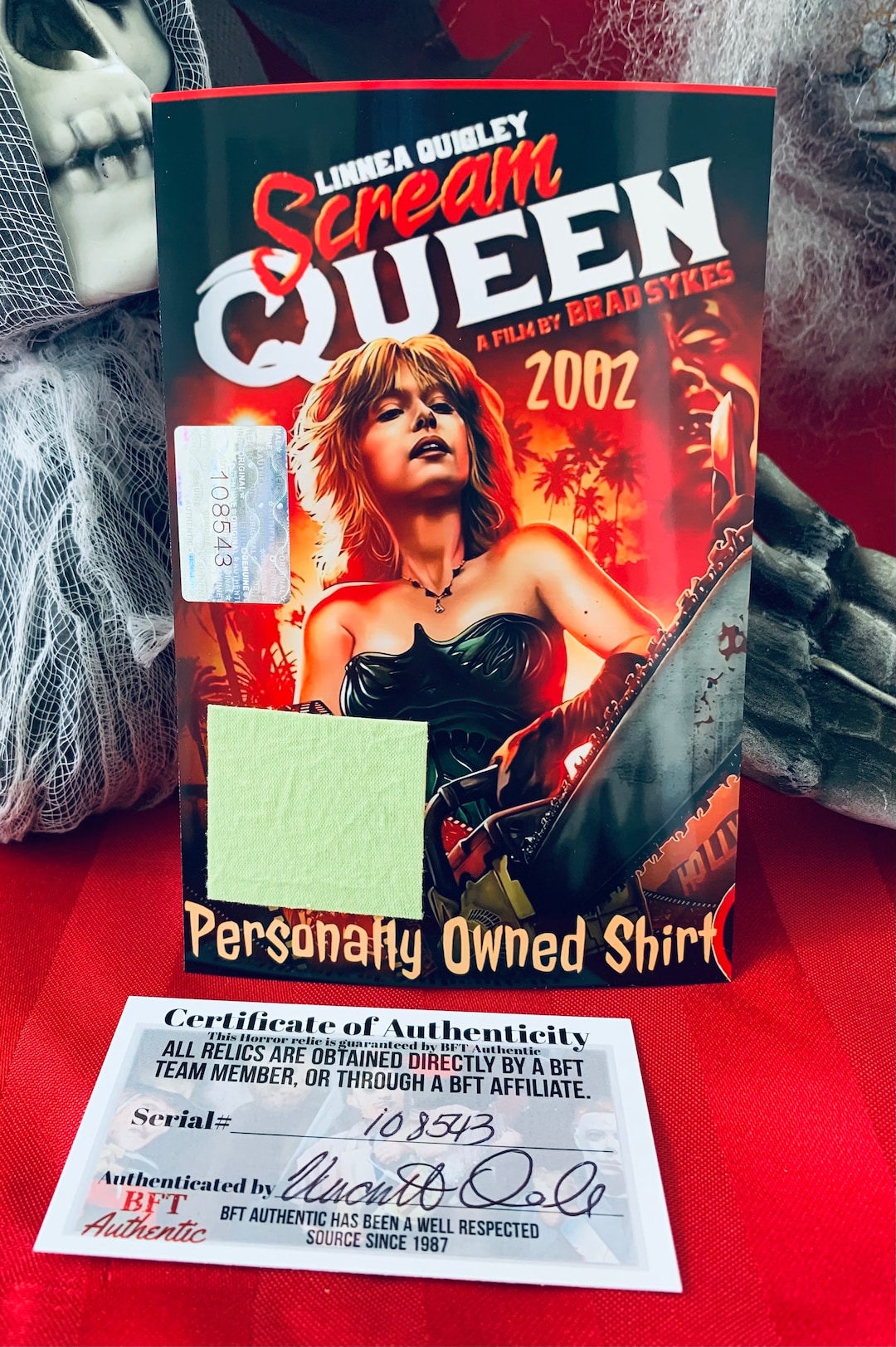Original Scream Queen Linnea Quigley Personally Owned Shirt Swatch ...
