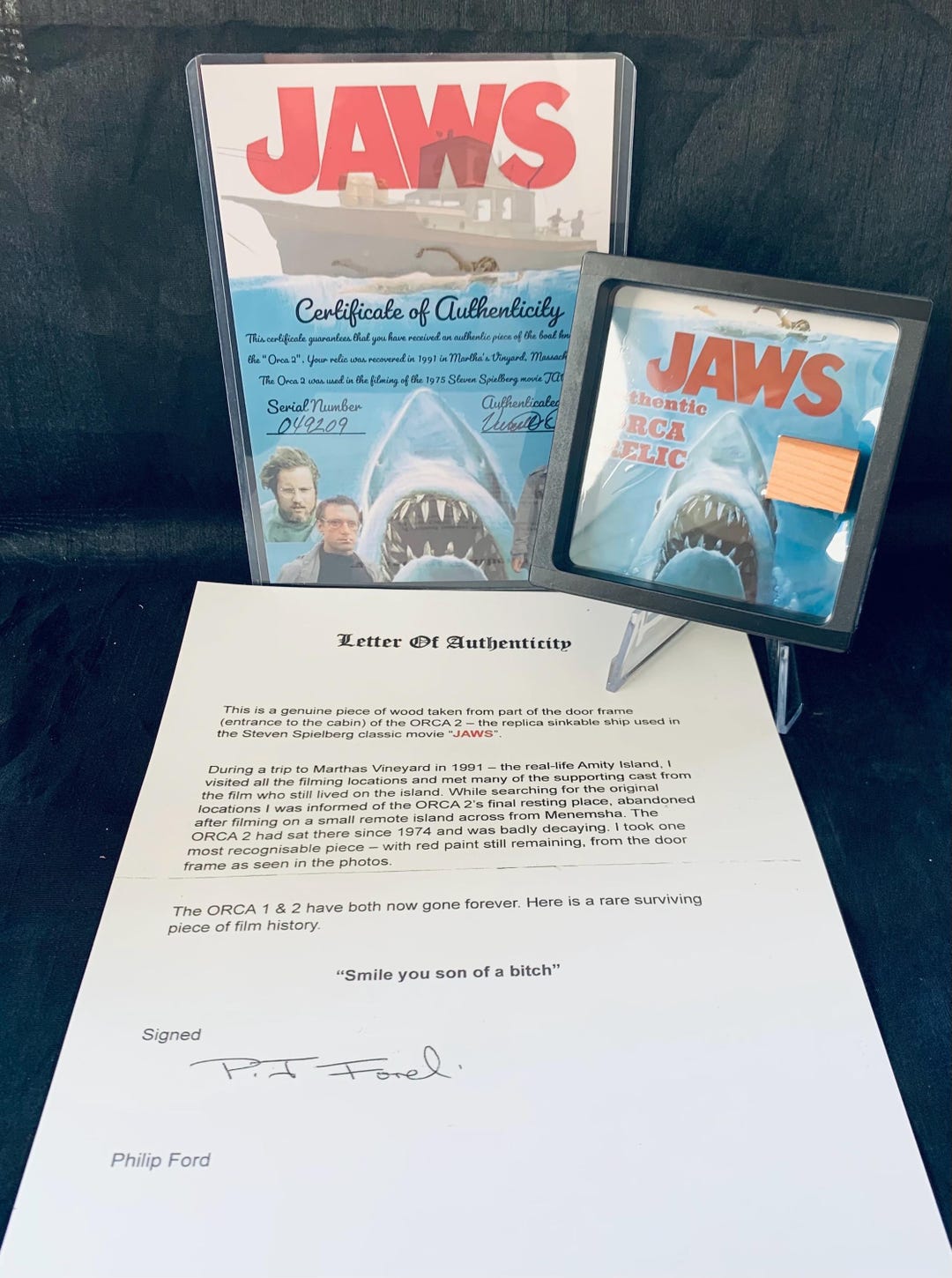 Jaws Original Piece of the ORCA Historical Artifact Original Movie Memorabilia - Etsy