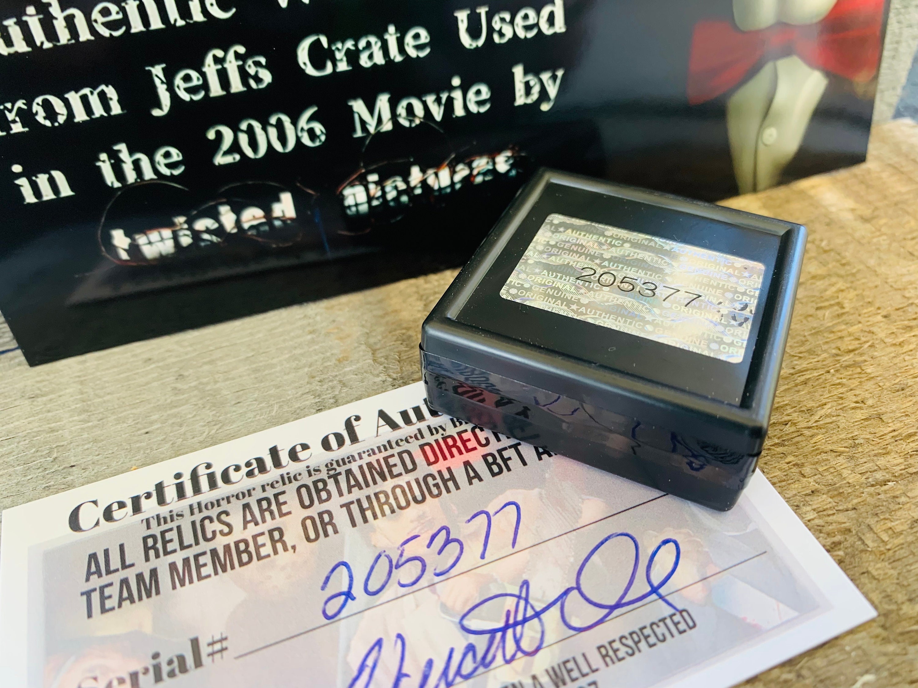Saw III Movie Authentic Prop Jeff’s Wooden Crate Relic Horror - Etsy